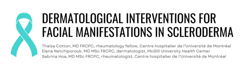 Dermatological Interventions for Facial Manifestations in Scleroderma ...